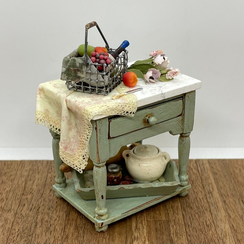 Miniature Still Life on Side Table 1/12 Scale - Etsy