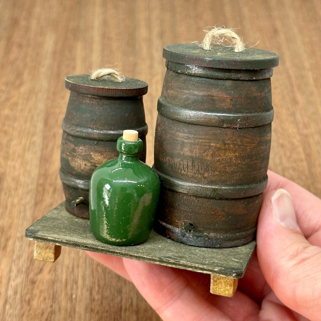 Miniature Handmade Barrel Display, 1/12 Scale - Etsy