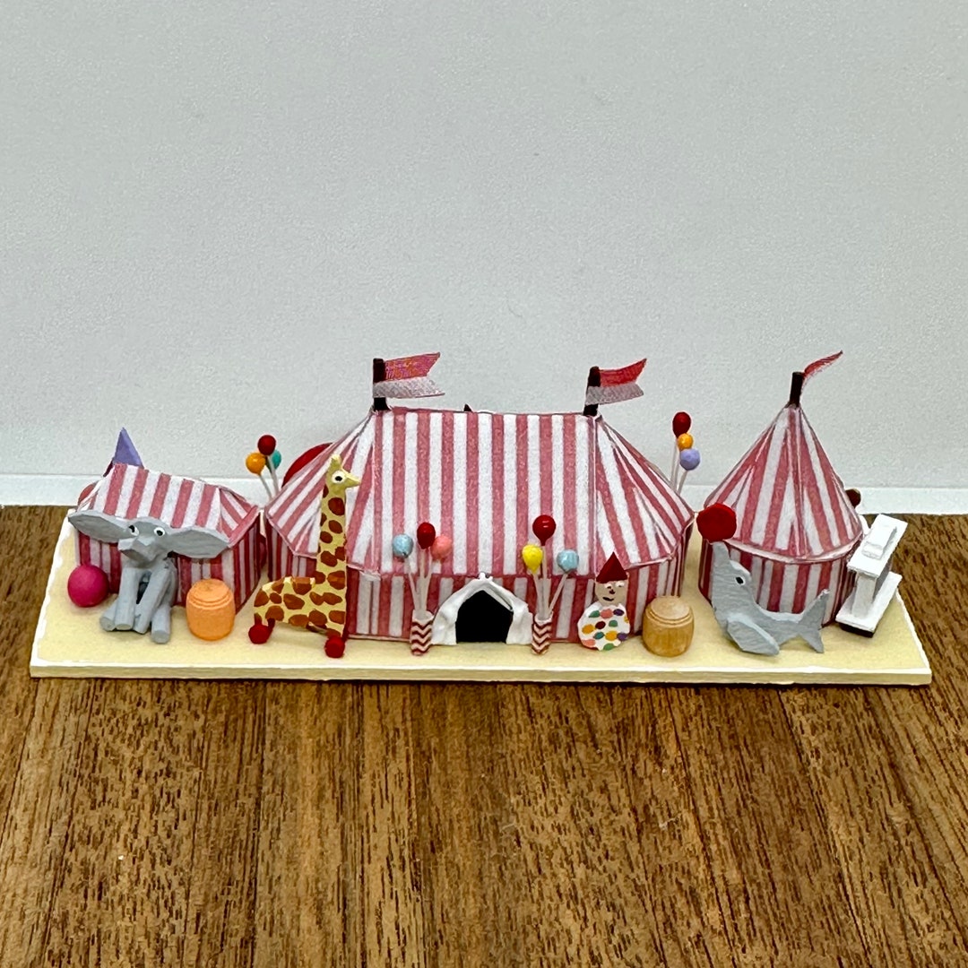 Miniature Handmade Circus Tent 1/144 Scale - Etsy