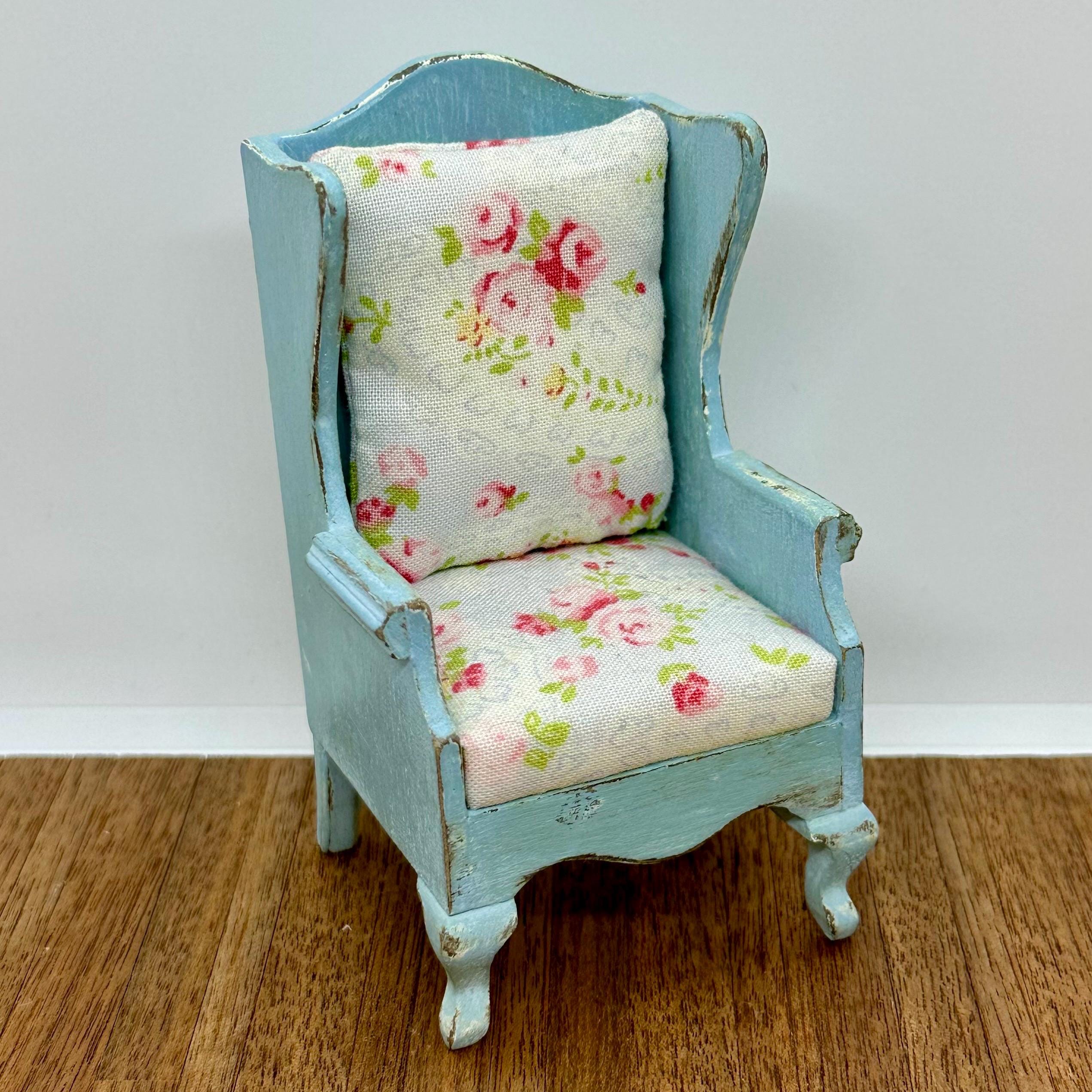Miniature Handmade Country Style Armchair, 1/12 Scale - Etsy