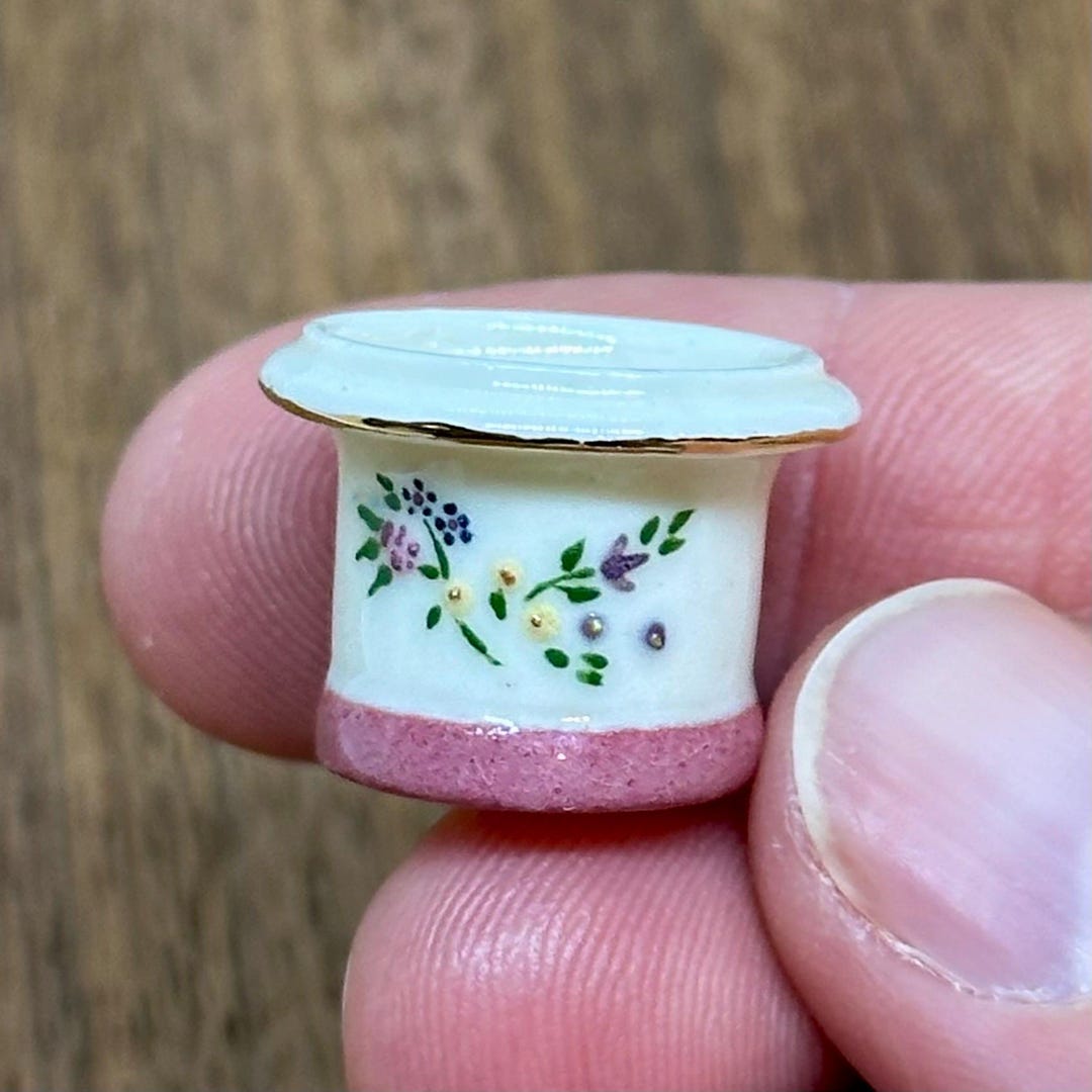 Miniature Handmade Ron Bendon Porcelain Jardinere, 1/12 Scale - Etsy