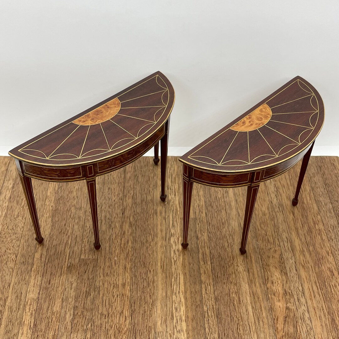 Miniature Handmade Pair of Michael Walton Consoles, 1/12 Scale - Etsy