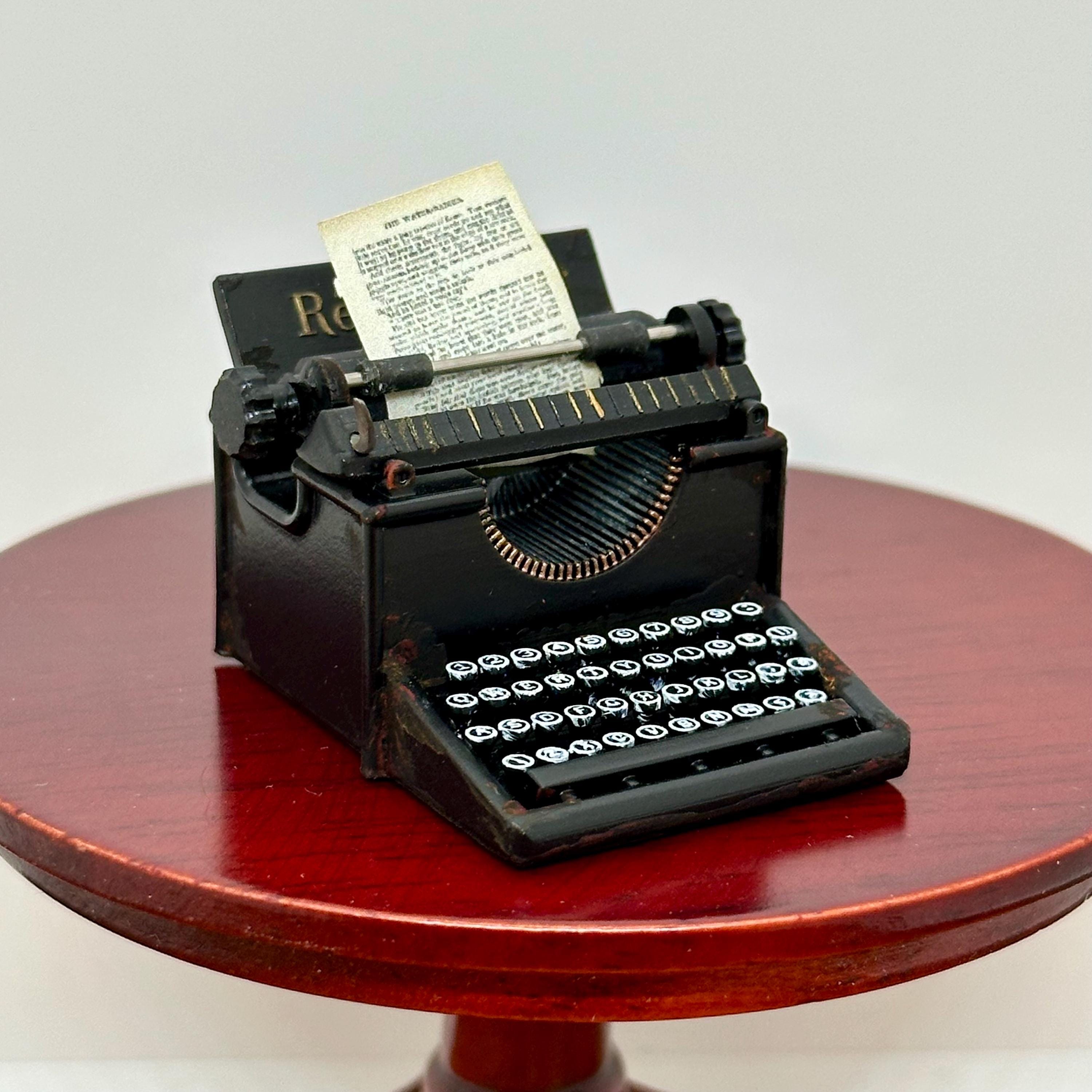 Miniature Handmade Vintage Typewriter, 1/12 Scale - Etsy