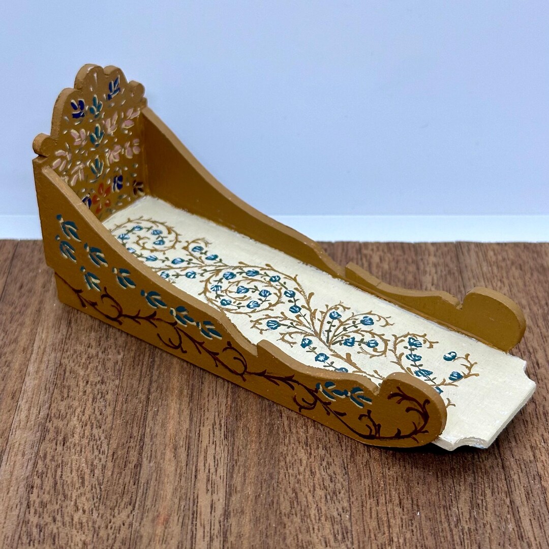 Miniature Hand Painted Sled, 1/12 Scale - Etsy