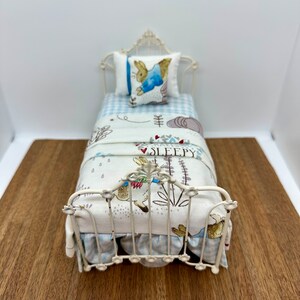 Miniature Hand Finished Dressed Single Bed, 1/12 Scale - Etsy