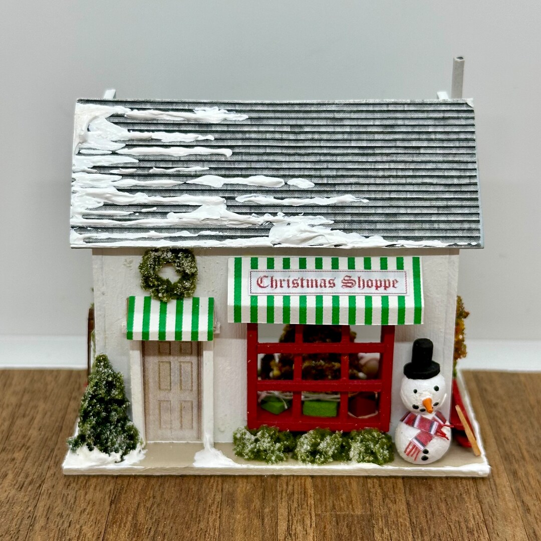 Miniature Handmade Steve Beebe Christmas Shop 1/144 Scale - Etsy