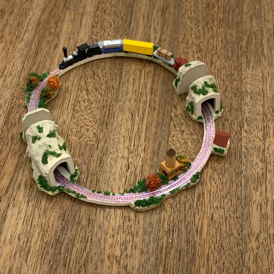 Miniature Handmade Model Train Set, 1/12 Scale - Etsy