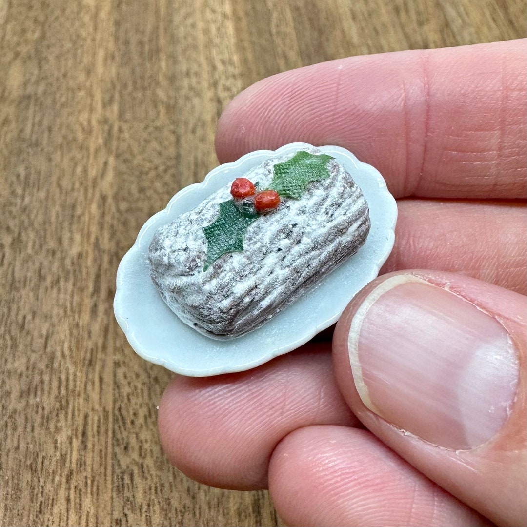 Miniature Handmade Yule Log, 1/12 Scale - Etsy