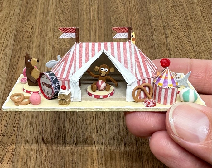 Miniature Handmade Circus Tent, 1/144 Scale - Etsy