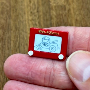 Miniature Handmade Etch-a-sketch, 1/12 Scale - Etsy
