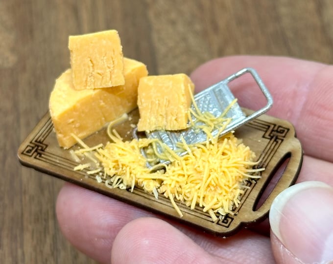 Miniature Handmade Cheese Grating Board, 1/12 Scale - Etsy