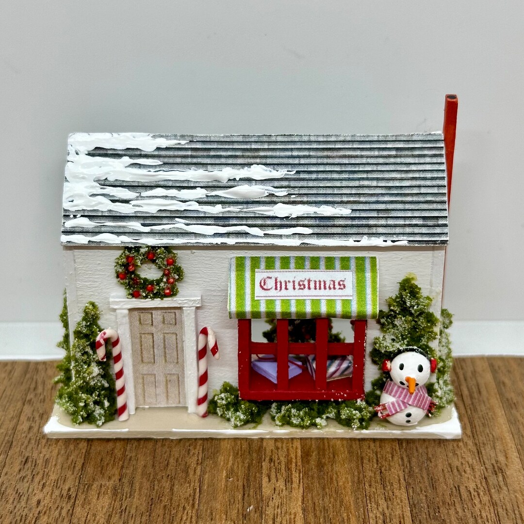 Miniature Handmade Steve Beebe Christmas Shop 1/144 Scale - Etsy