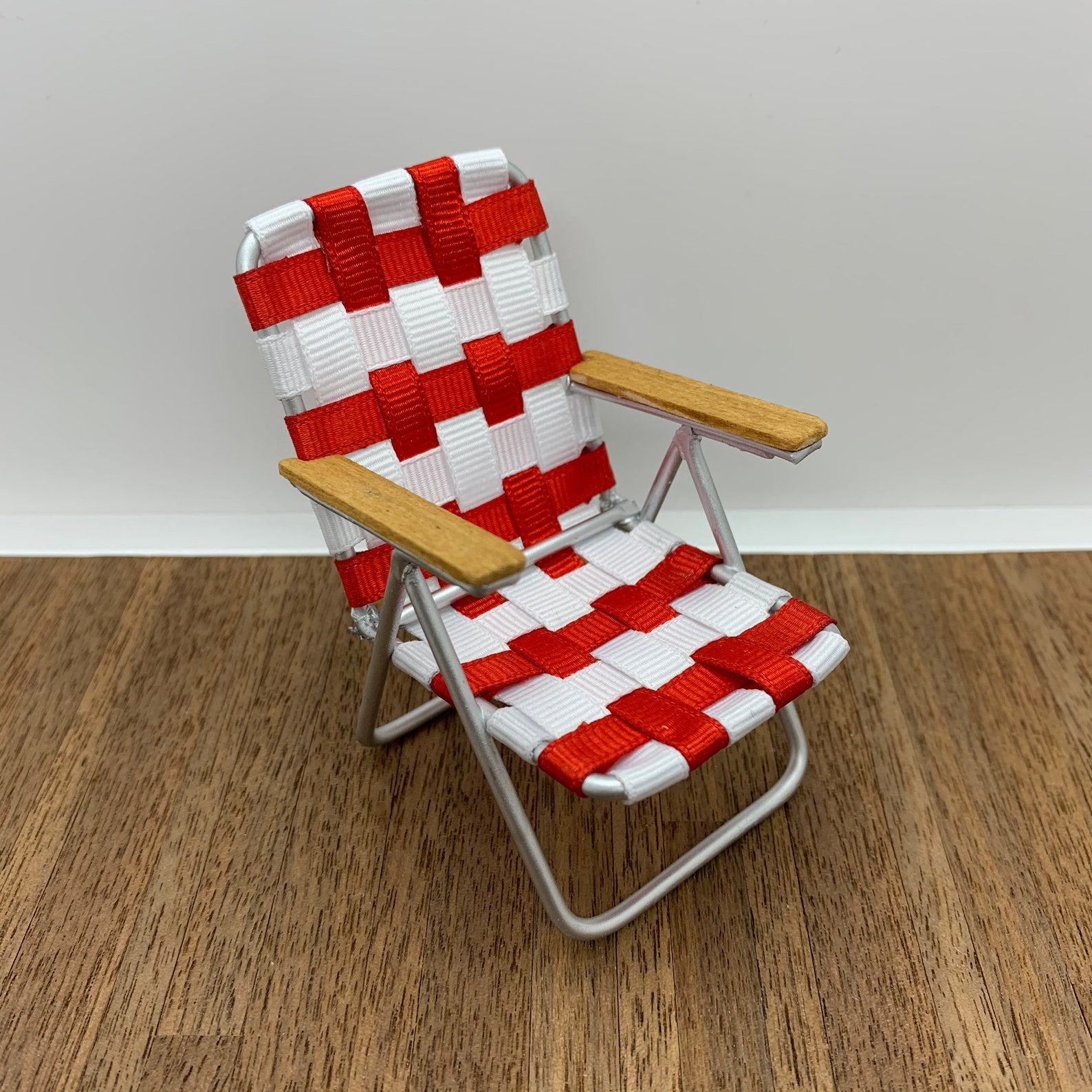 Miniature Handmade Retro Lawn Chair, 1/12 Scale - Etsy