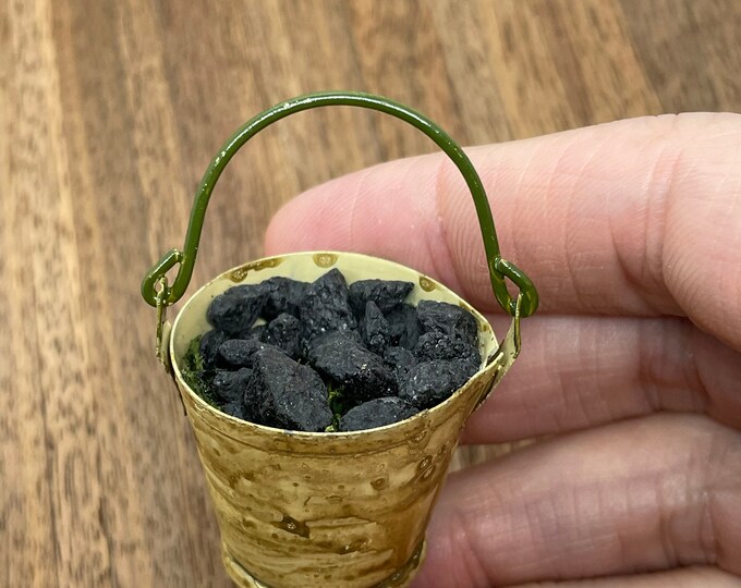 Miniature Hand Finished Aged Coal Bucket, 1/12 Scale - Etsy