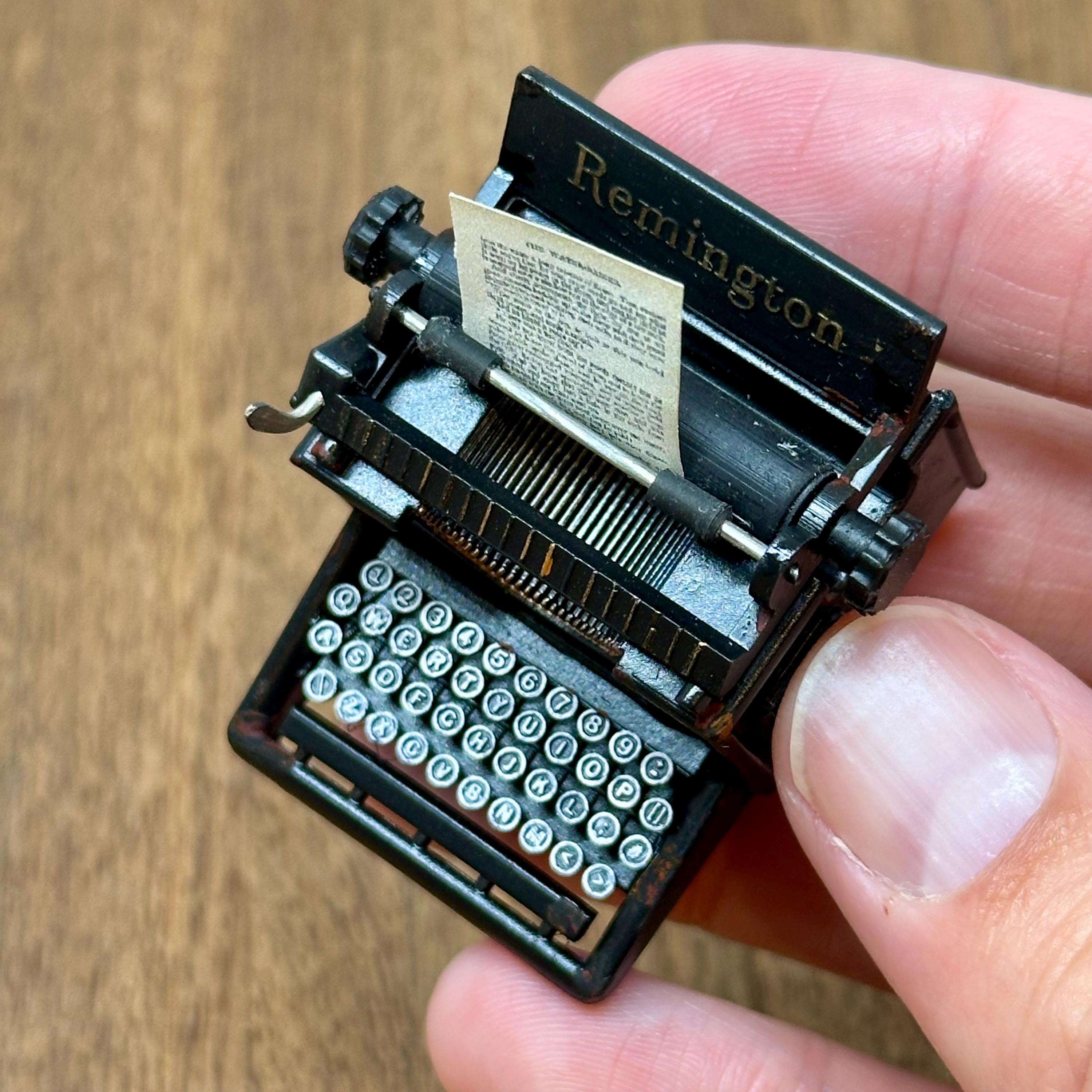 Miniature Handmade Vintage Typewriter, 1/12 Scale - Etsy