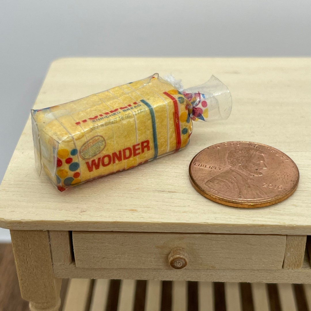 Miniature Handmade Loaf of Wonder Bread, 1/12 Scale - Etsy