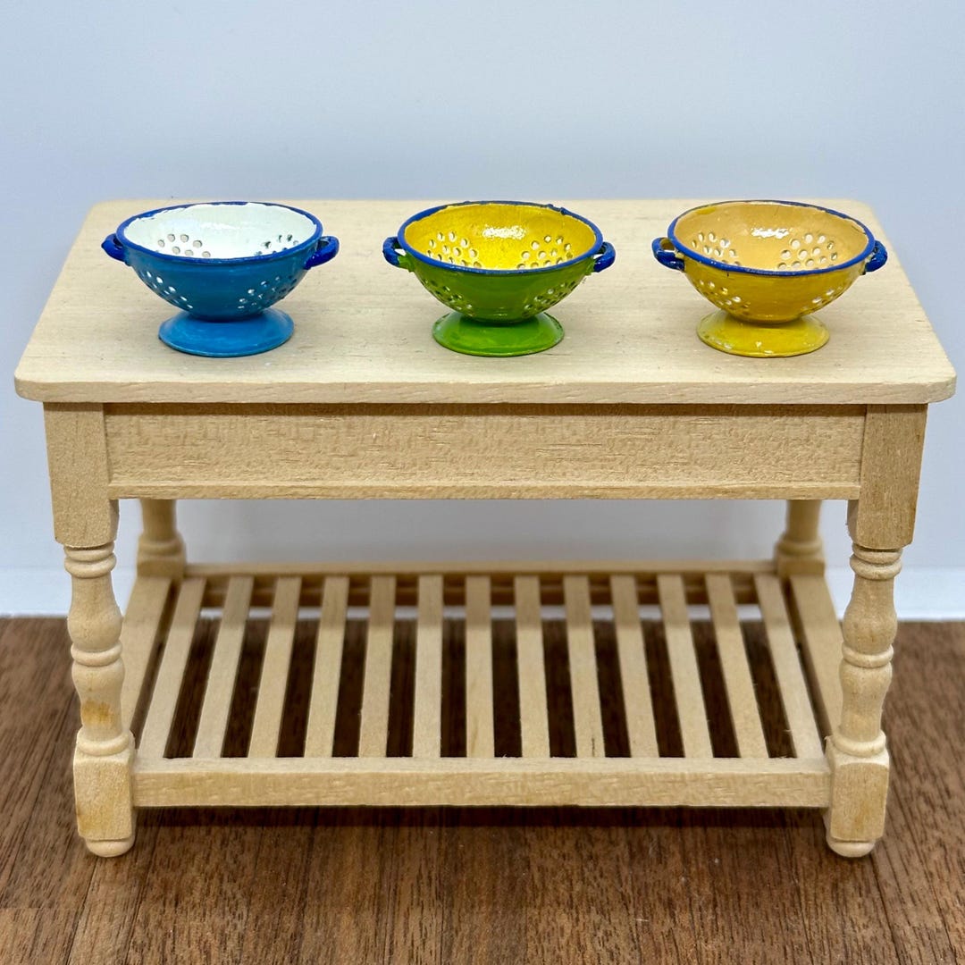 Miniature Hand Painted Colander, 1/12 Scale - Etsy