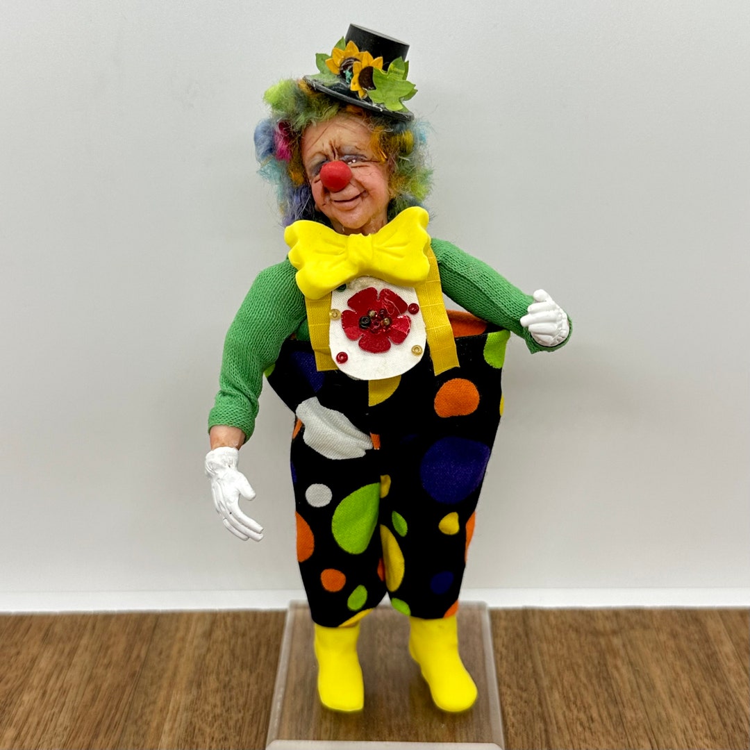Miniature Handmade Clown Doll, 1/12 Scale - Etsy