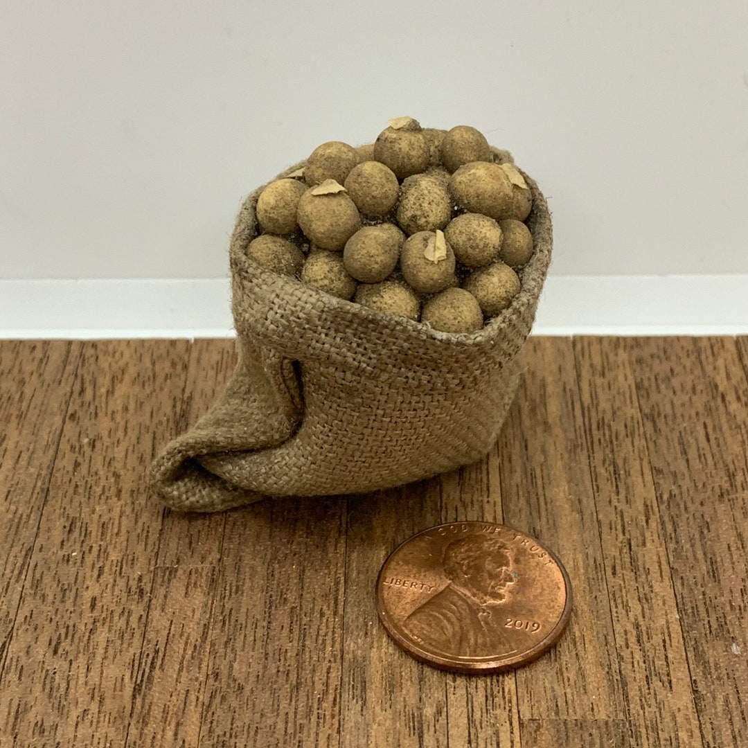 Miniature Handmade Sack of New Potatoes, 1/12 Scale - Etsy