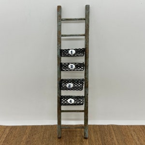 Miniature Handmade Country Style Storage Ladder, 1/12 Scale - Etsy