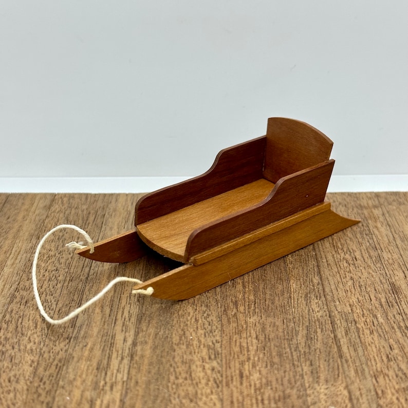 Miniature Handmade Wooden Sled, 1/12 Scale - Etsy