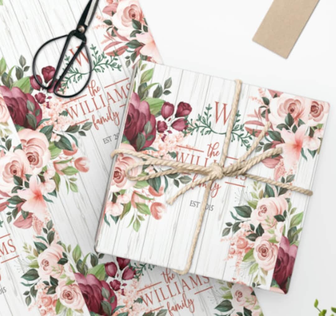 Personalized Wedding Wrapping Paper Wedding Gift - Etsy