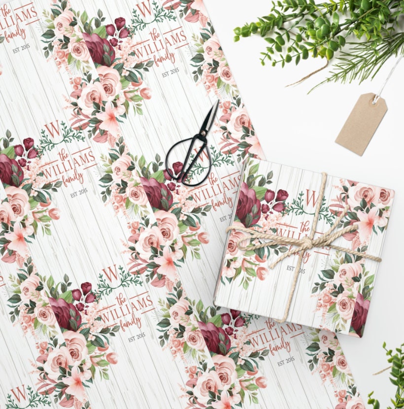 Personalized Wedding Wrapping Paper Wedding Gift - Etsy