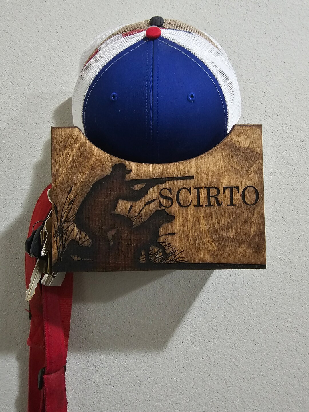 Personalized Layered Duck Hunting Hat Holder | Leash Holder - Etsy