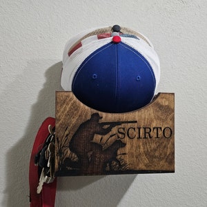 Personalized Layered Duck Hunting Hat Holder | Leash Holder - Etsy