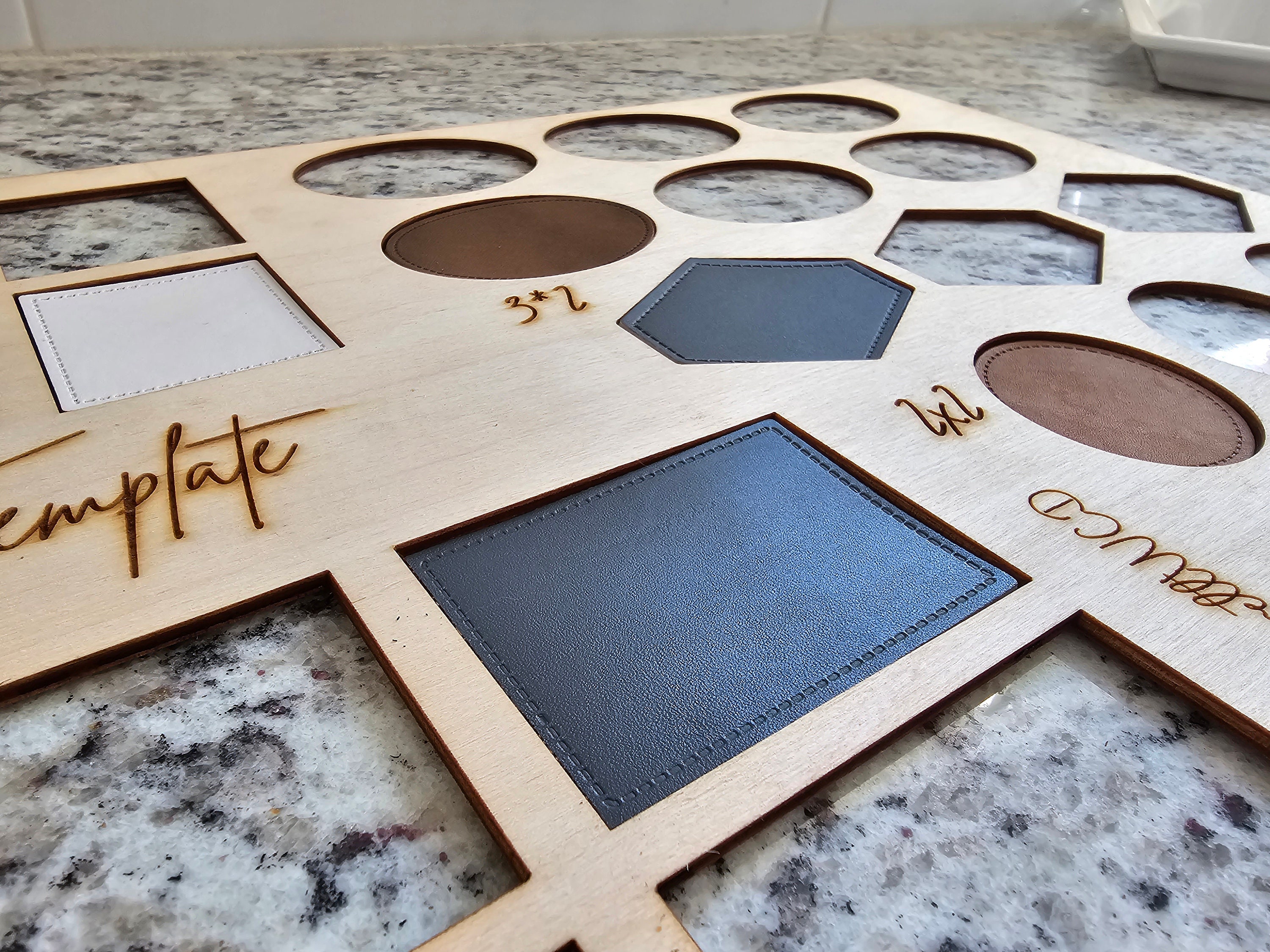 Leather Patch Jig | KW Customs Patch Alignment Tool | Glowforge ...