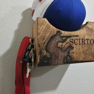 Personalized Layered Duck Hunting Hat Holder | Leash Holder - Etsy