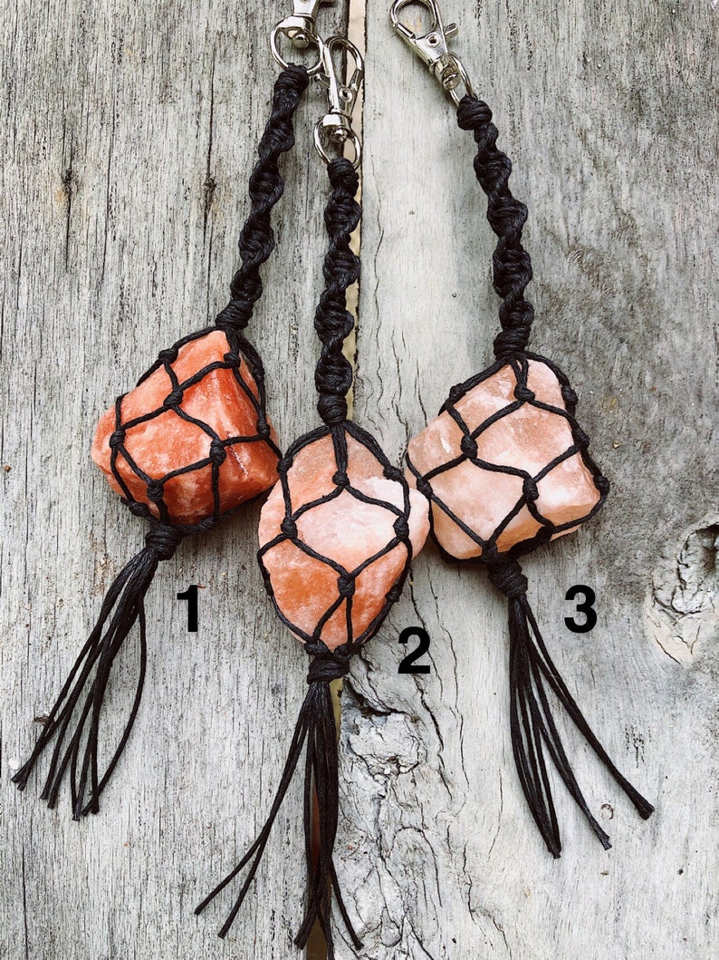 Himalayan Salt Rock Keychain Salt Rock Decor Crystal | Etsy