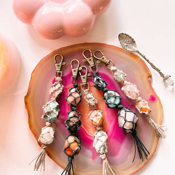 Crystal Keychain - Etsy