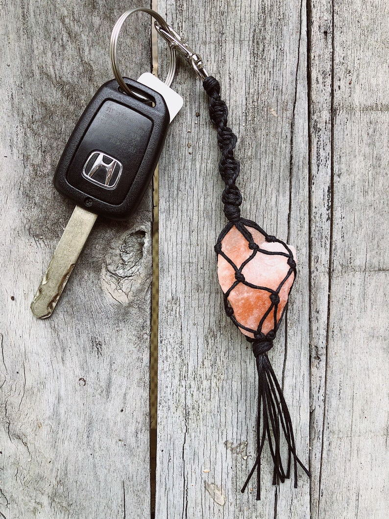 Himalayan Salt Rock Keychain Salt Rock Decor Crystal - Etsy