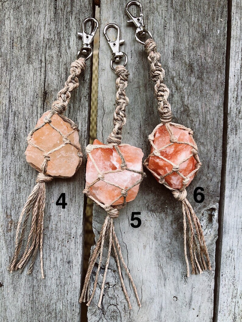 Himalayan Salt Rock Keychain Salt Rock Decor Crystal | Etsy