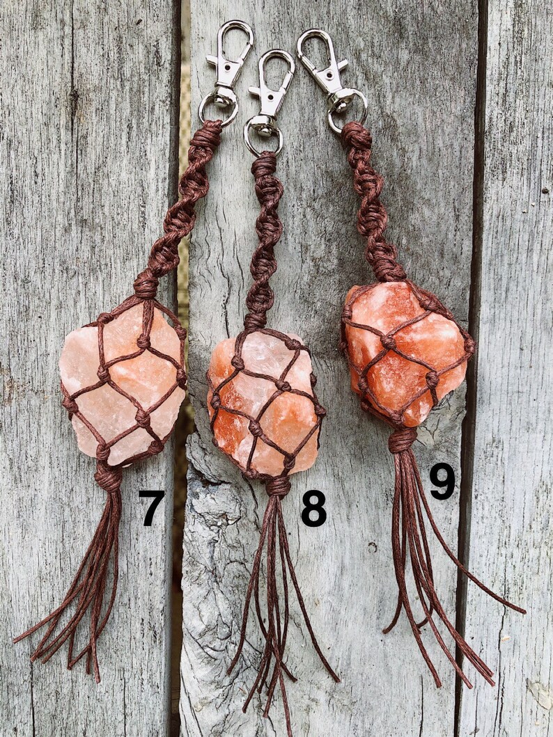 Himalayan Salt Rock Keychain Salt Rock Decor Crystal | Etsy