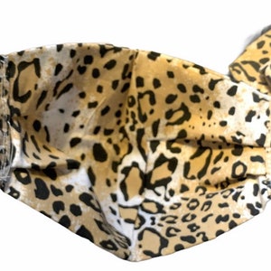 Face Mask Leopard Print Comfortable Breathable Reusable Face Mask With ...