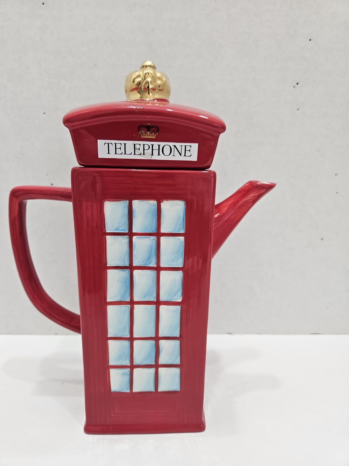 London Telephone Booth Teapot - Etsy