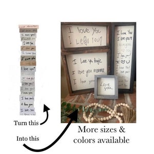 Handwritten Note, Handwritten Keepsake, Loved Ones Handwriting ...