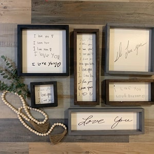 Handwritten Note, Handwritten Keepsake, Loved Ones Handwriting ...