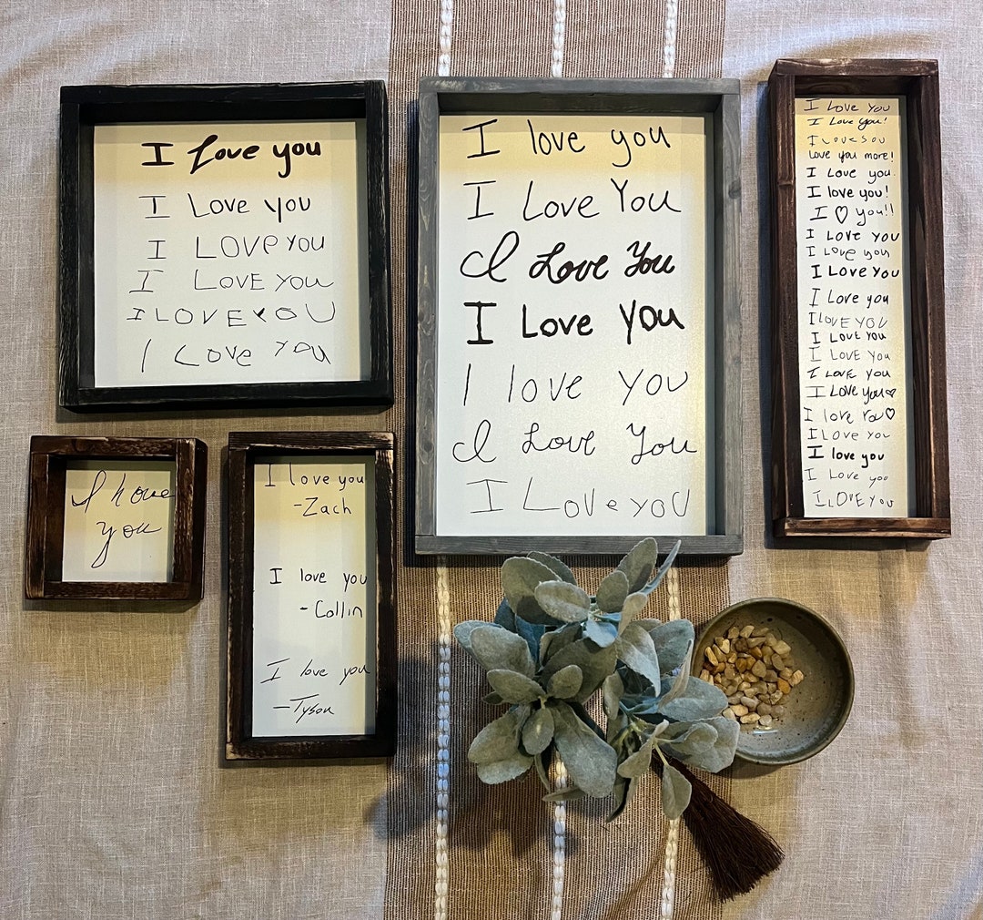 Handwritten Note, Handwritten Keepsake, Loved Ones Handwriting ...