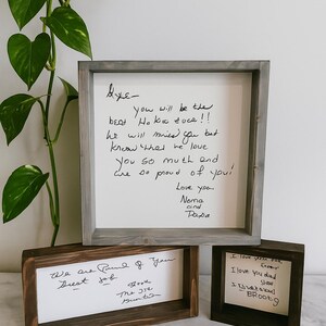 Handwritten Note, Handwritten Keepsake, Loved Ones Handwriting ...