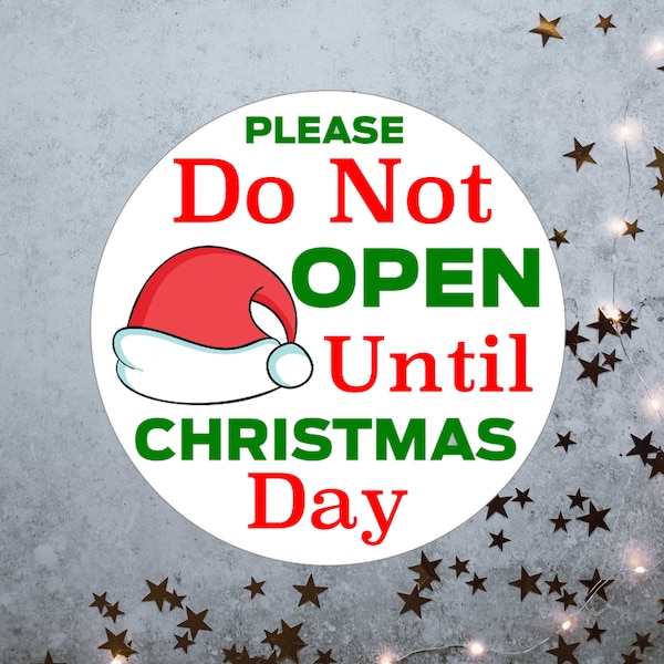 Do Not Open Until - Etsy