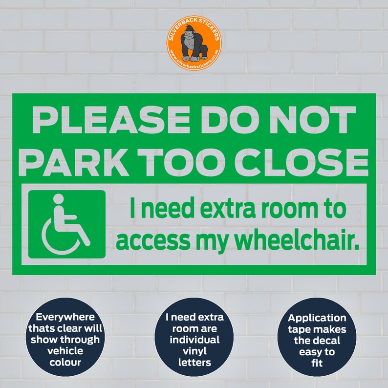 Disability Sticker Access to Wheelchair Car Sticker Please - Etsy