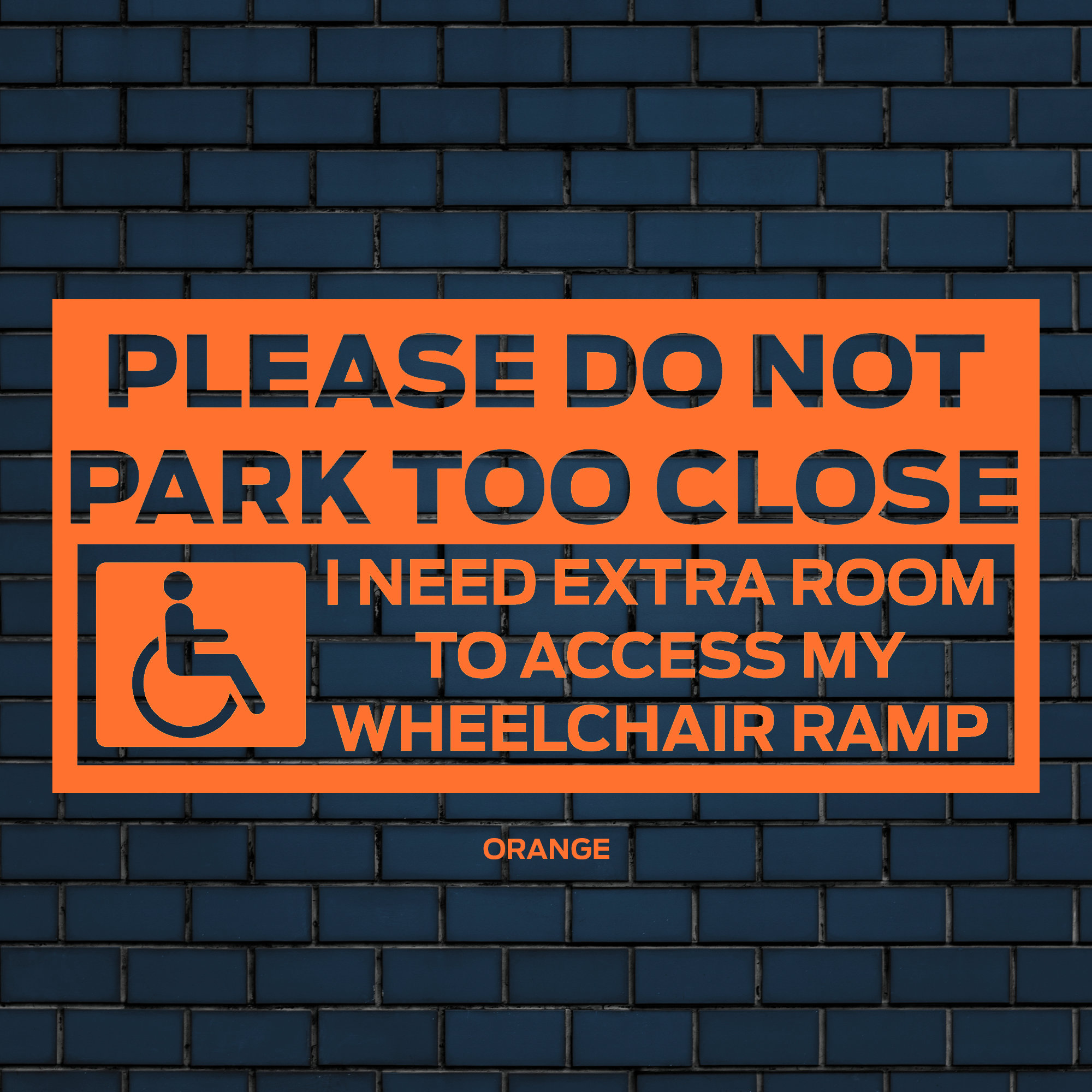 Disability Sticker | Access to Wheelchair Ramp Car Sticker | Please Do ...