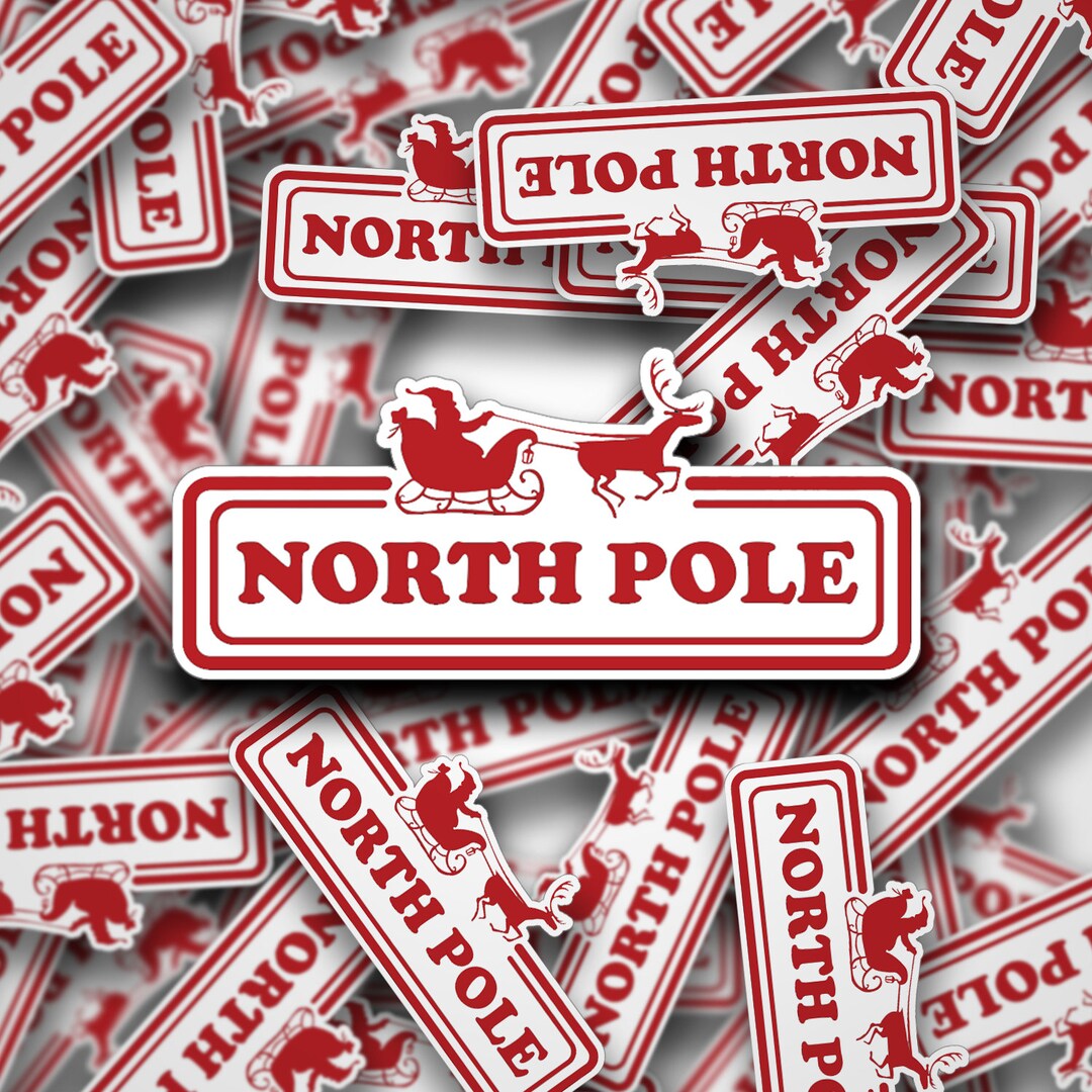 20 North Pole Postage Sticker for Your Christmas Post and Packages - Etsy