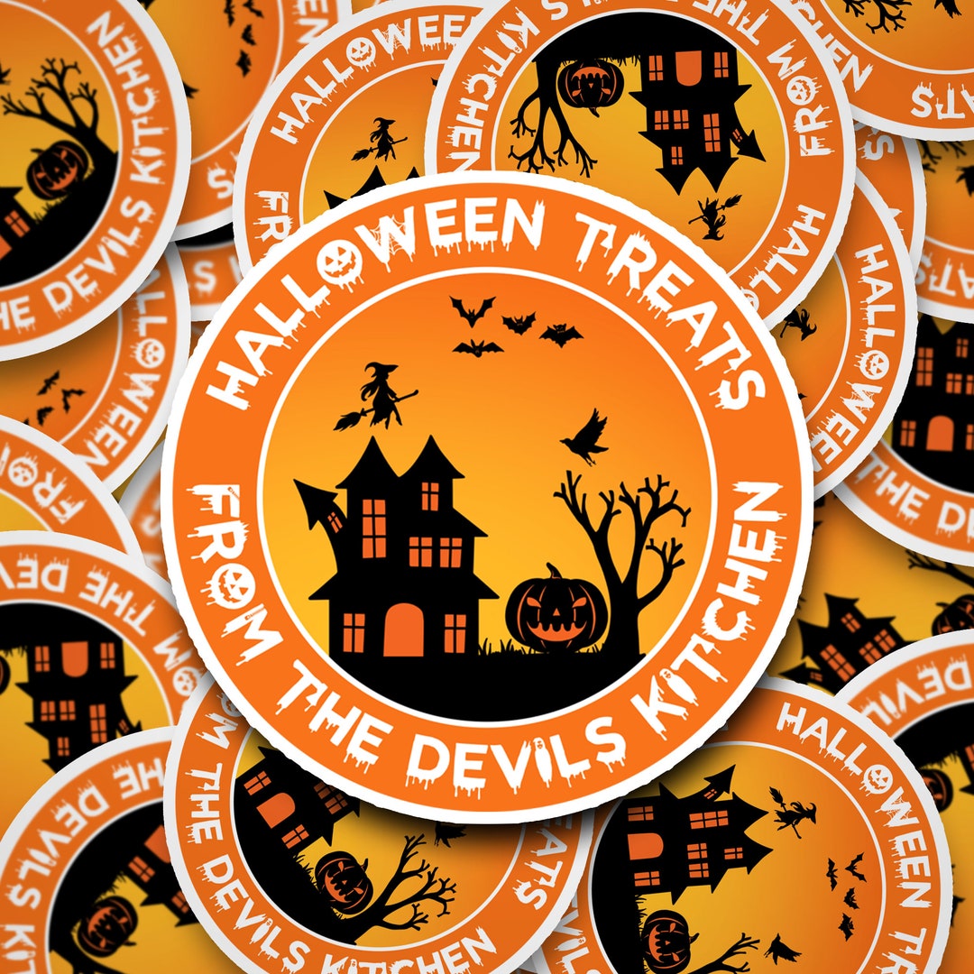 Halloween Stickers That You Can Personalise | Halloween Sweets Stickers ...