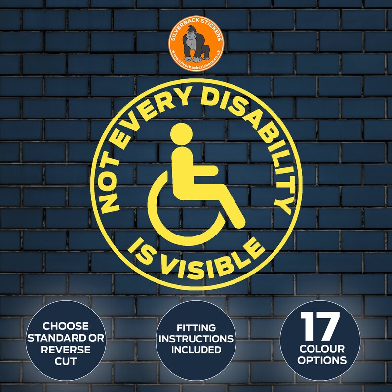 Not Every Disability is Visible Decal Disabled Decal - Etsy