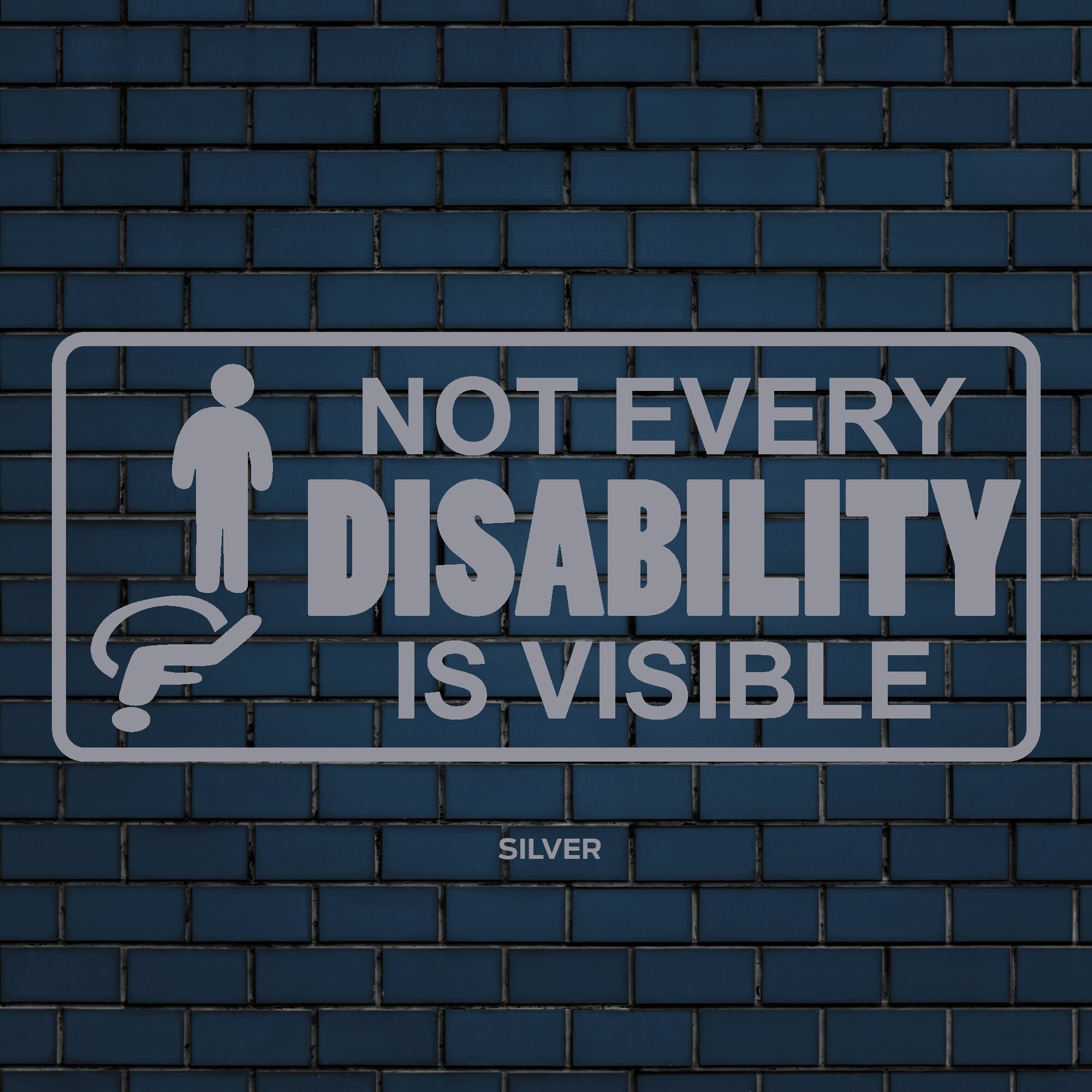 Not Every Disability is Visible Car Decal Disability Sticker - Etsy