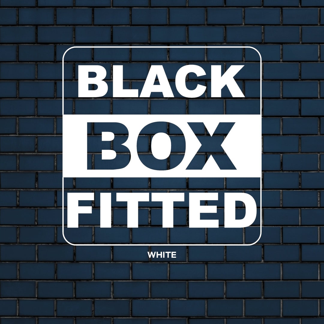 Black Box Fitted Square Car Sticker | Black Box Warning Sticker Decal ...